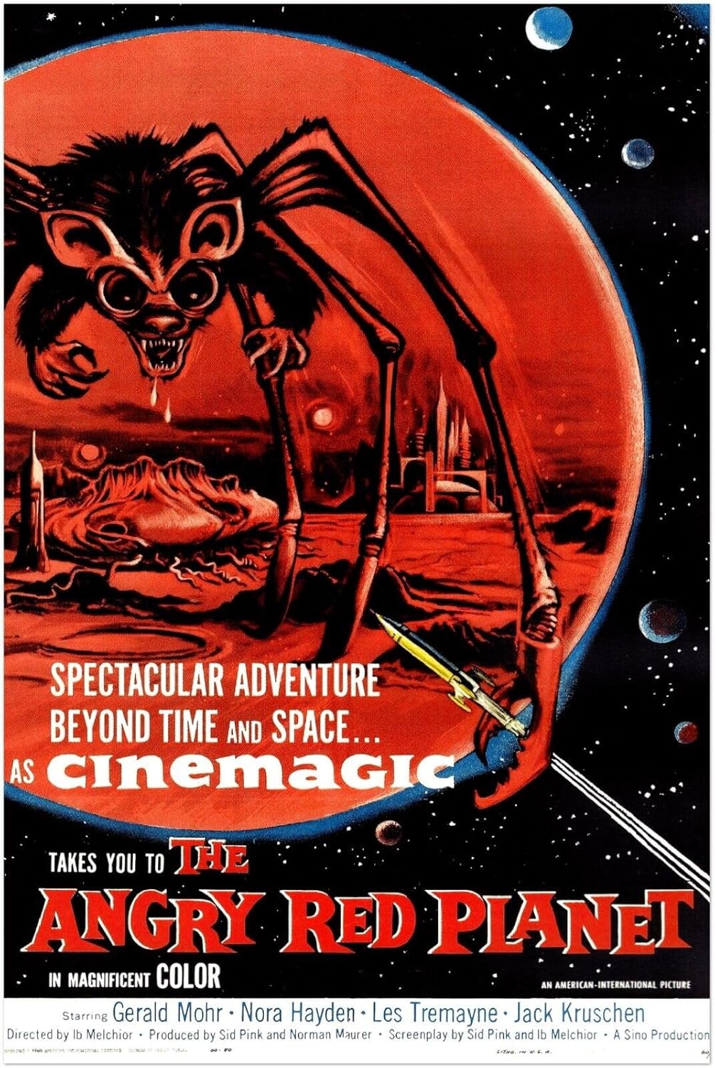 Amazon.com: CARTEL 596176 The Angry Red Planet Vintage Horror Movie ...