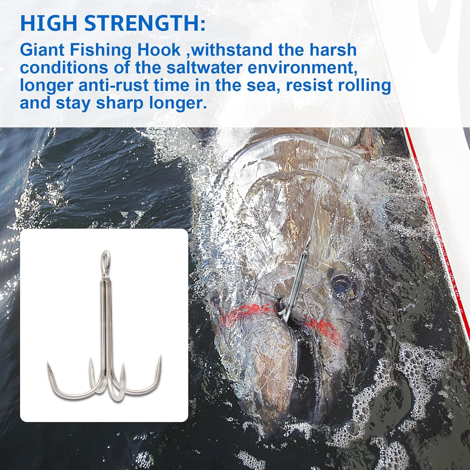 Buy Stainless Pier Bridge Fishing Fish Gaff Fit Pier Fishing Salt Water ...