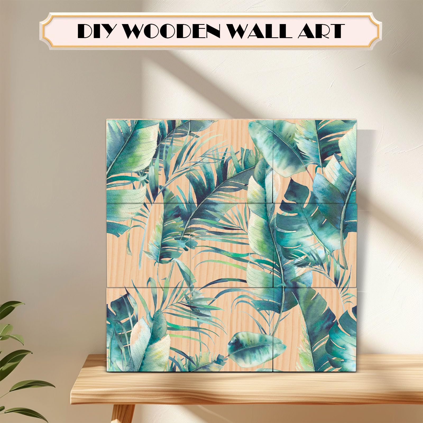 Snapklik.com : AWIZOM 36 Pcs Unfinished Wood Squares Cutouts 2x2 Inch ...