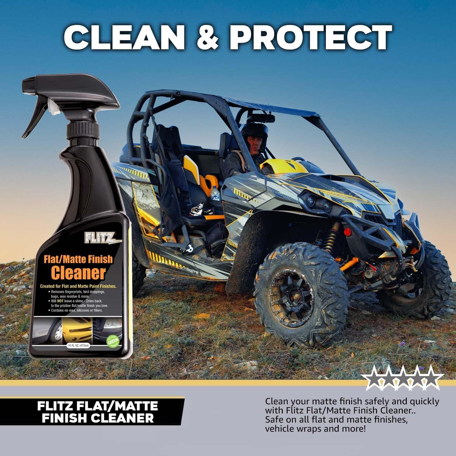 Snapklik.com : Flitz Flat Matte Finish Cleaner - 16oz Bottle Of USA ...