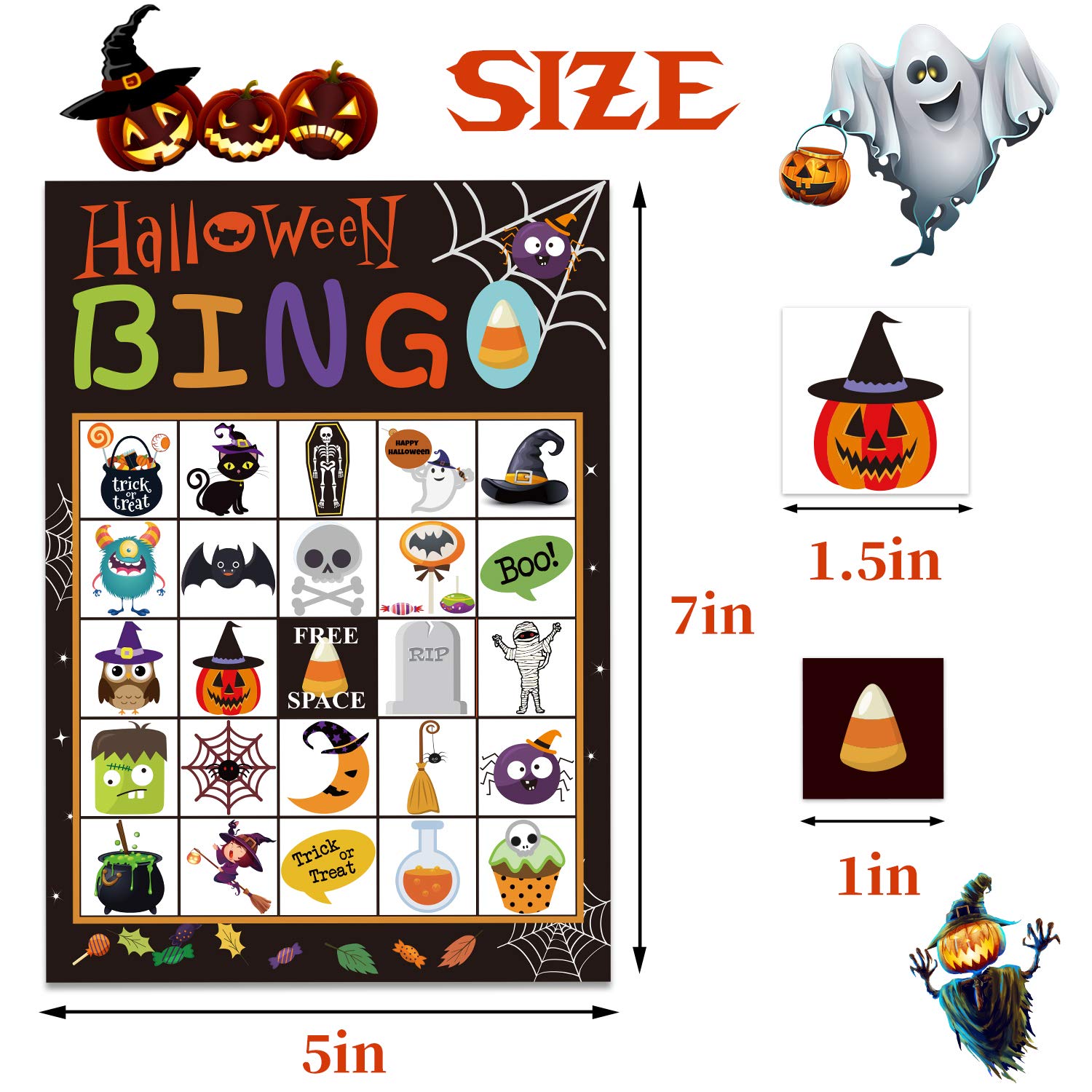Snapklik.com : Halloween Bingo For Kids Halloween Bingo Cards For Kids ...