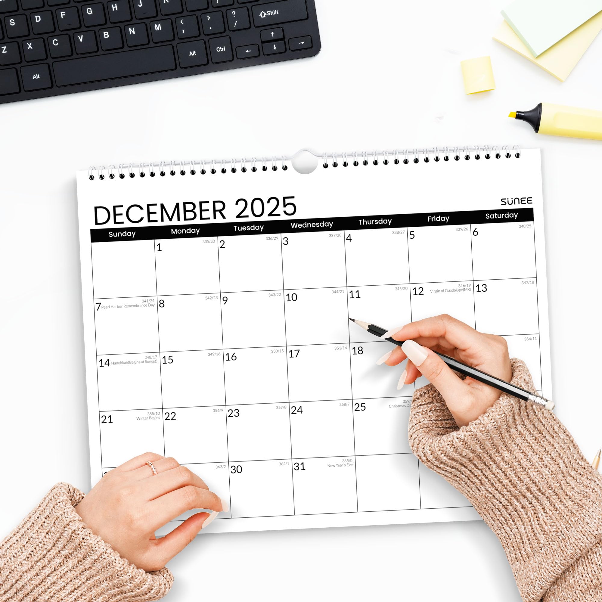 Snapklik.com : SUNEE Calendar 2026 18 Months Wall Calendar Oct 2025 ...