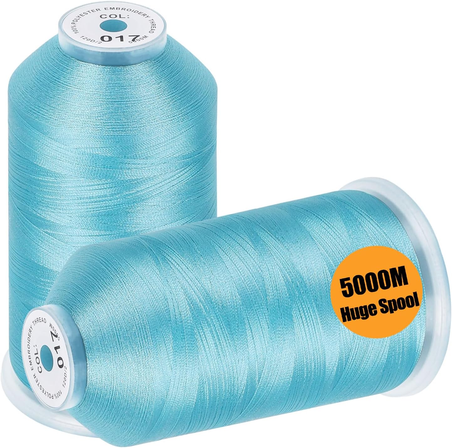 Amazon.com: New brothread - 2 Huge Spools 5000M Each Polyester ...