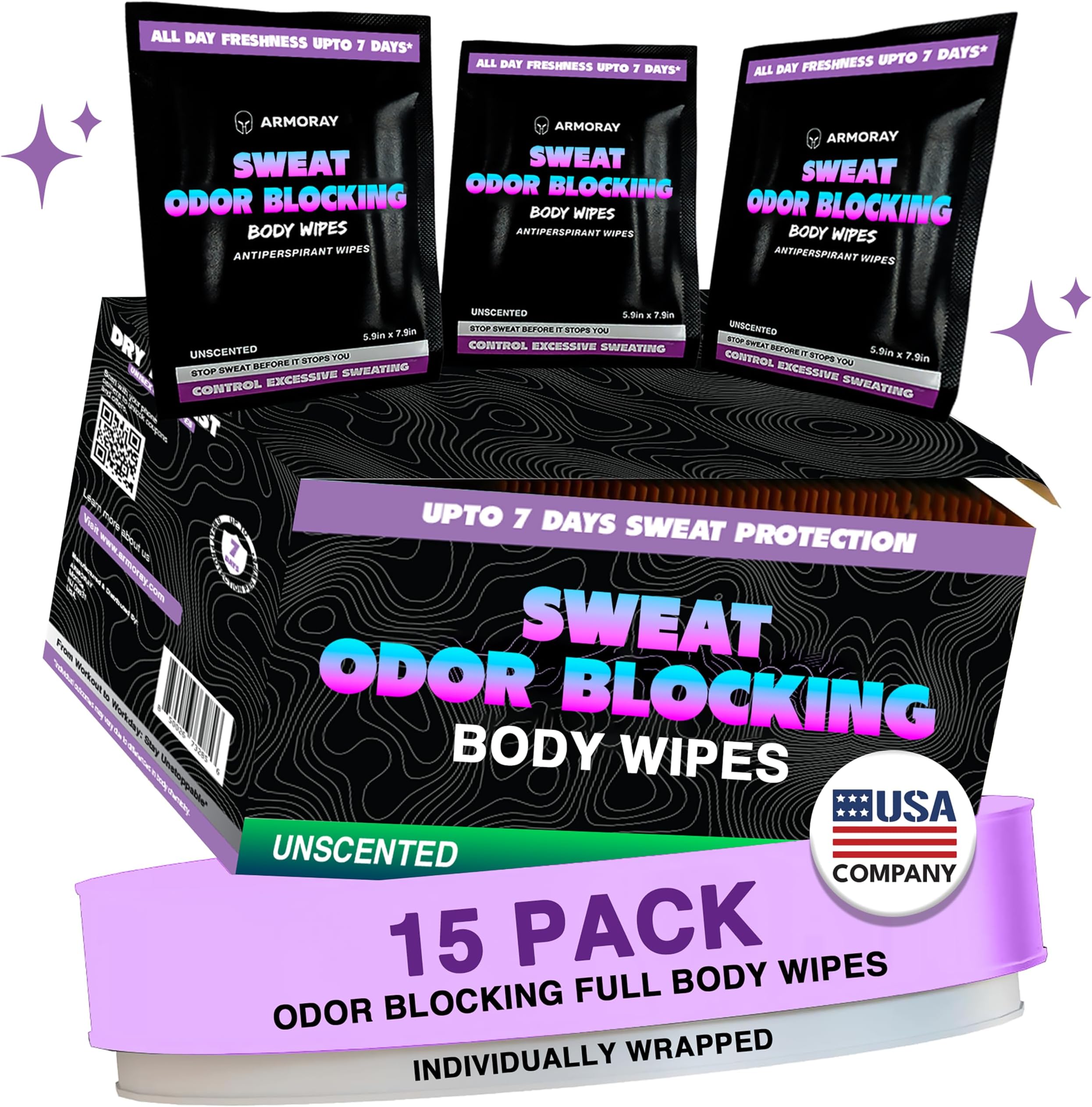 Amazon.com : Armoray Dry At Last Body Antiperspirant Wipes ...