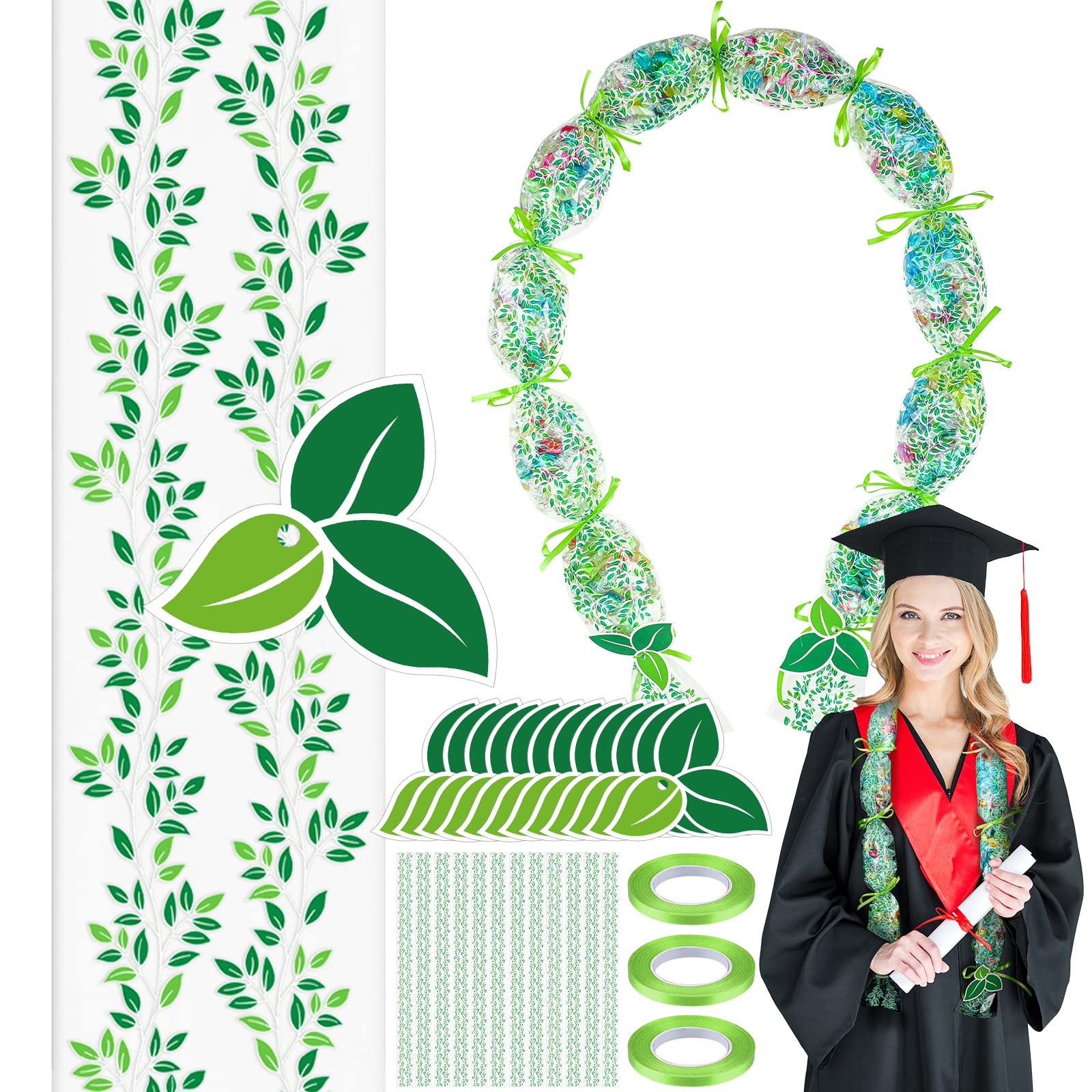 Amazon.com: Kisston Graduation Candy Lei Making Kit, Includes 12 Pcs ...