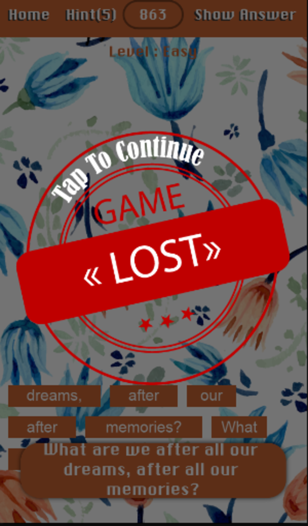 Jumble Quotes And Proverbs Game - App on the Amazon Appstore