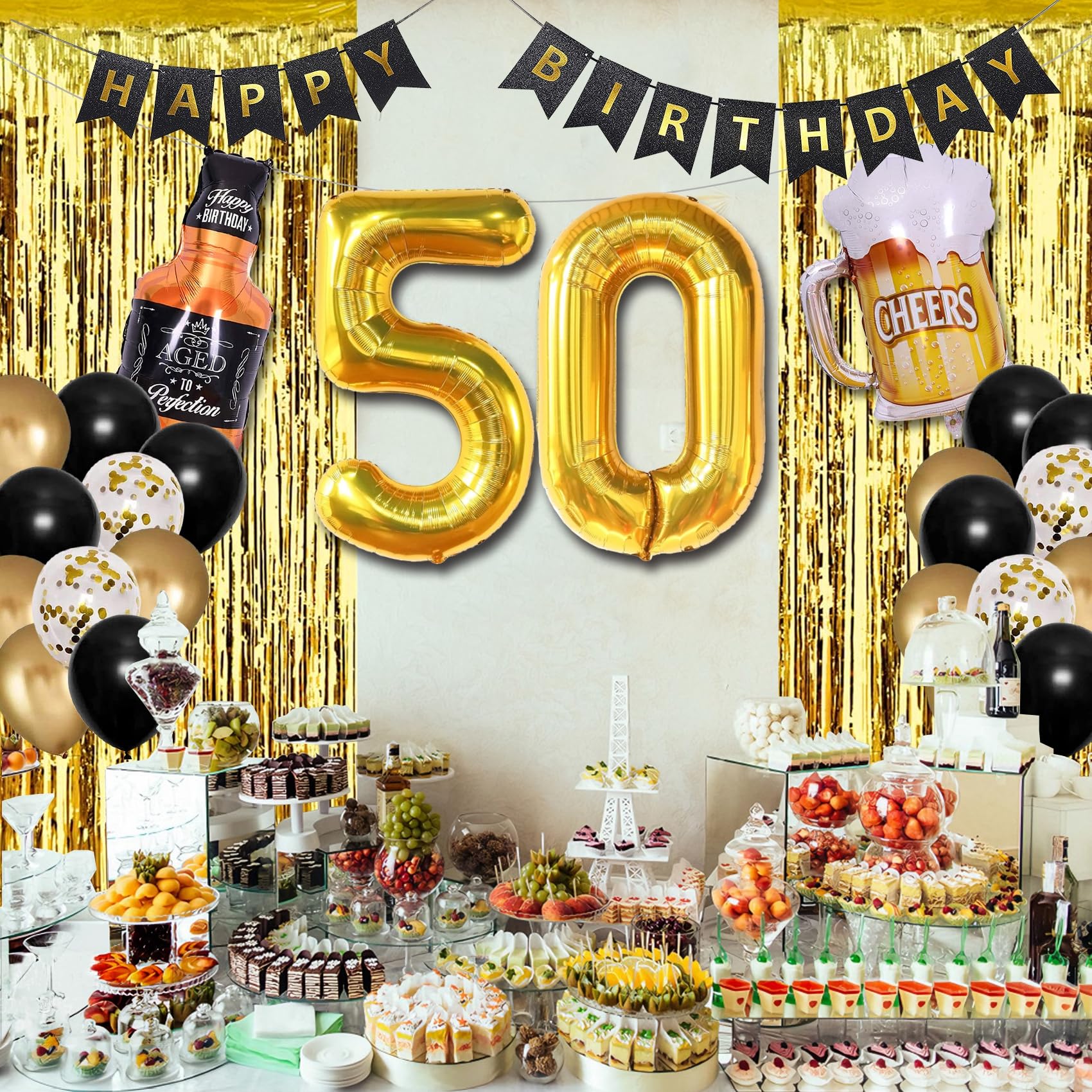 50 Birthday Decorations For Men 20Pcs 50th Birthday Decorations For