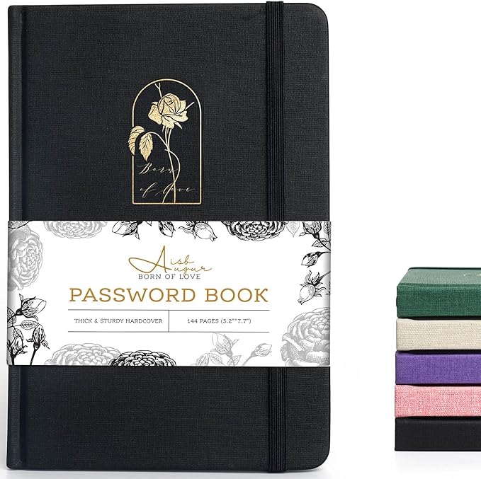 Password Book Password Books for Seniors.Medium Size Password Book with ...