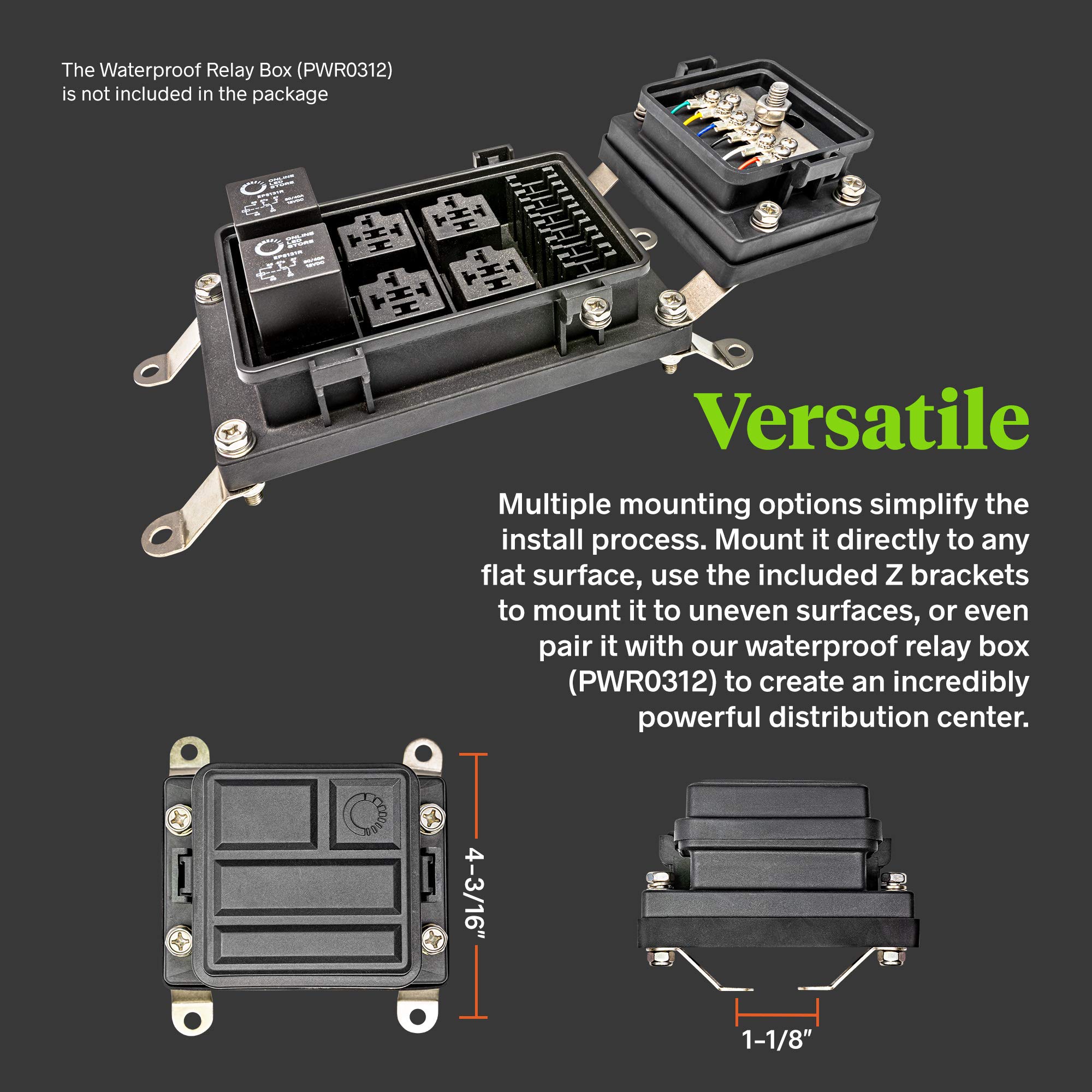 Waterproof Ground Power Distribution Terminal Block Battery Bus Bar ...