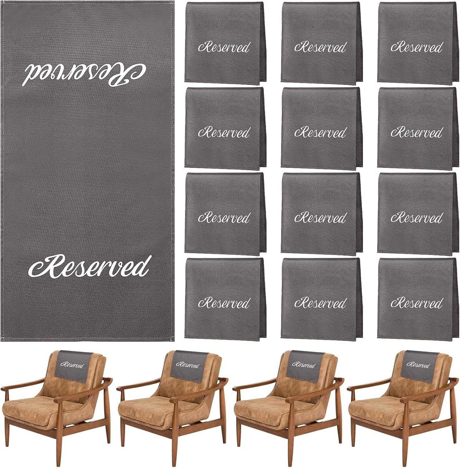 Amazon.com: Tatuo 12 Pieces Reserved Seating Signs for Church Pews 22 ...