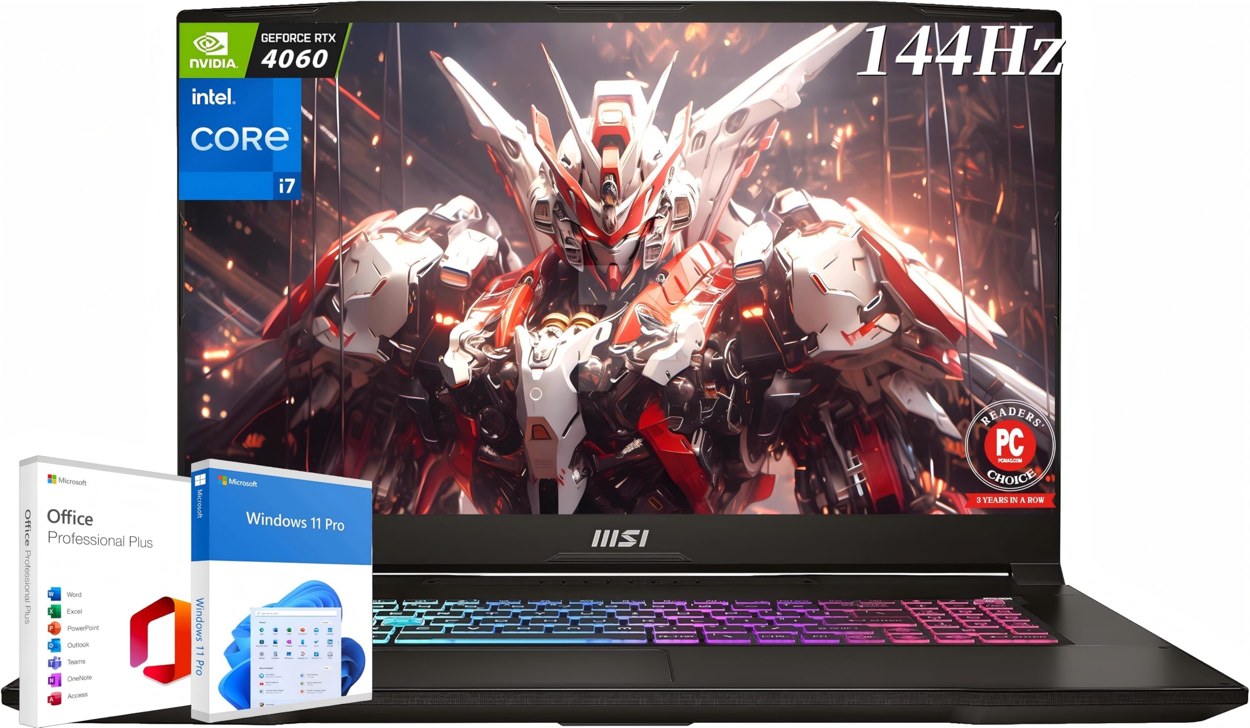 Amazon.com: MSI Katana 17 Gaming Laptop, 17.3" 144Hz FHD, 64 GB DDR5 ...