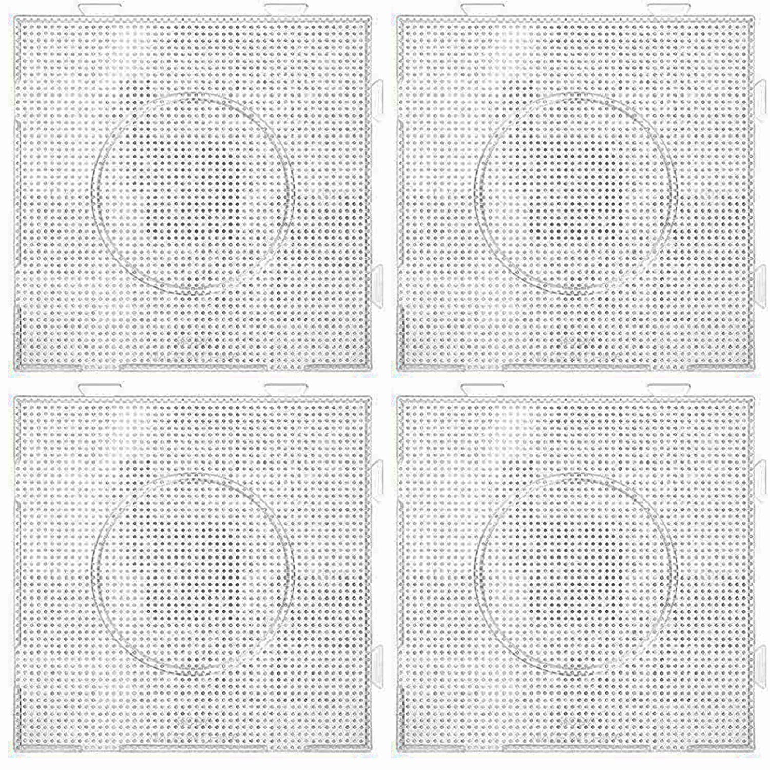 Amazon.com: 2pcs - 2.6mm Mini Fuse Beads Boards, Large Clear Pegboards ...