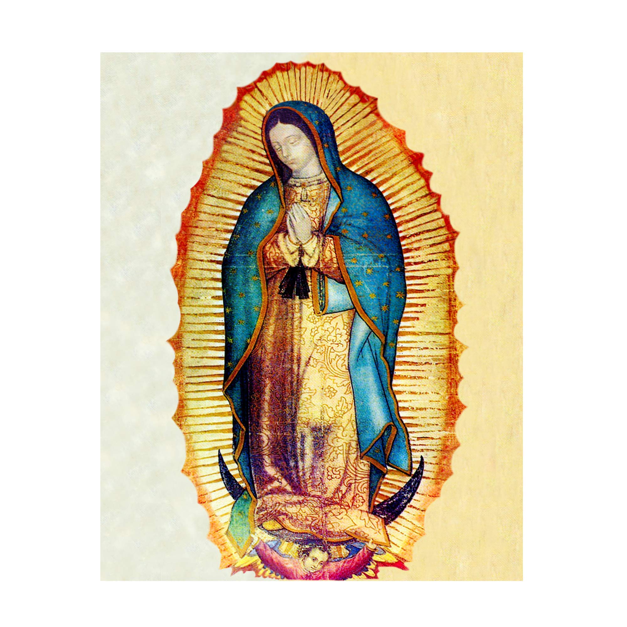 Amazon.com: Hispanic World Our Lady of Guadalupe Tilma Replica A (8x10 ...