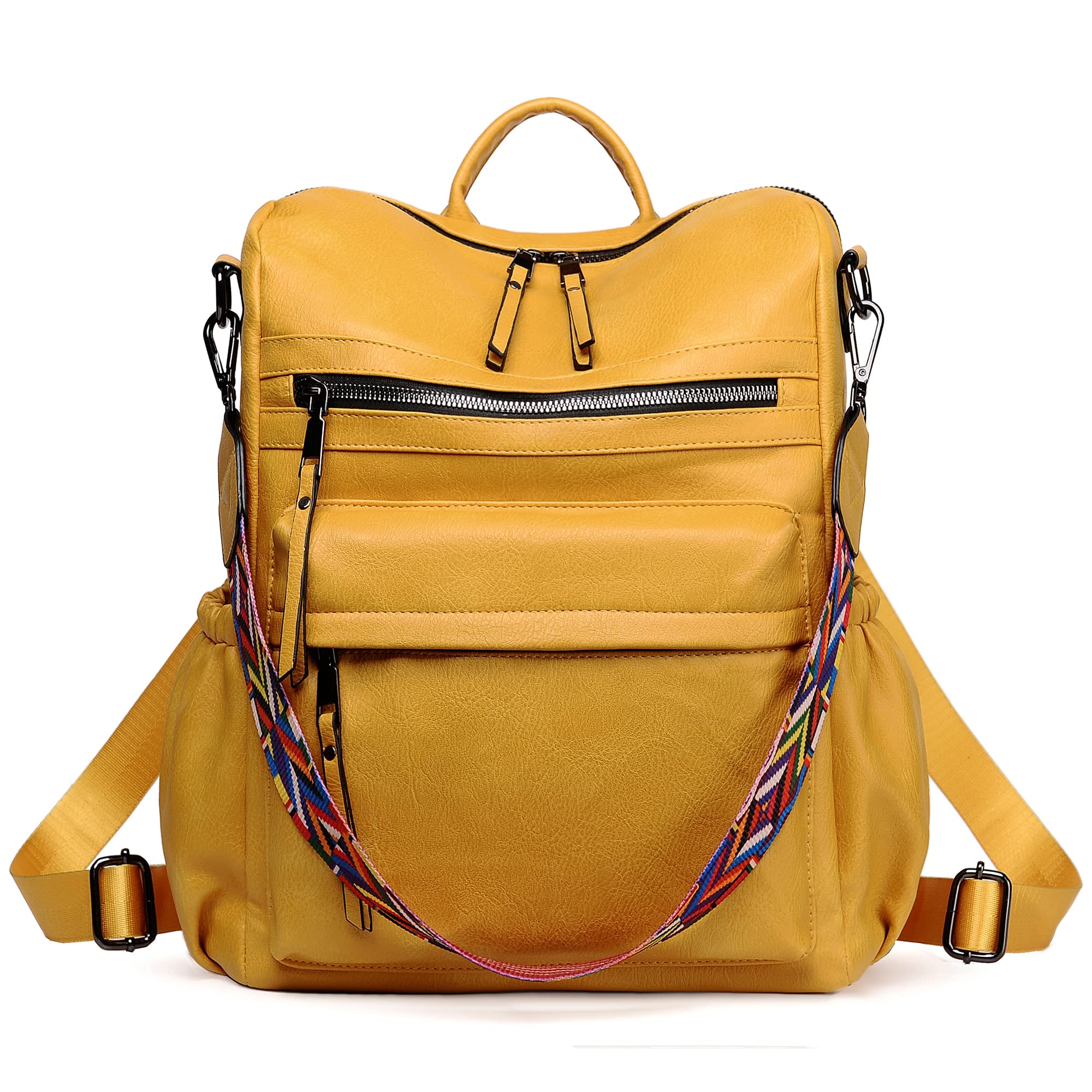 Amazon.com: Dora & Liz Womens Backpack Purse Leather Backpack Purse for ...