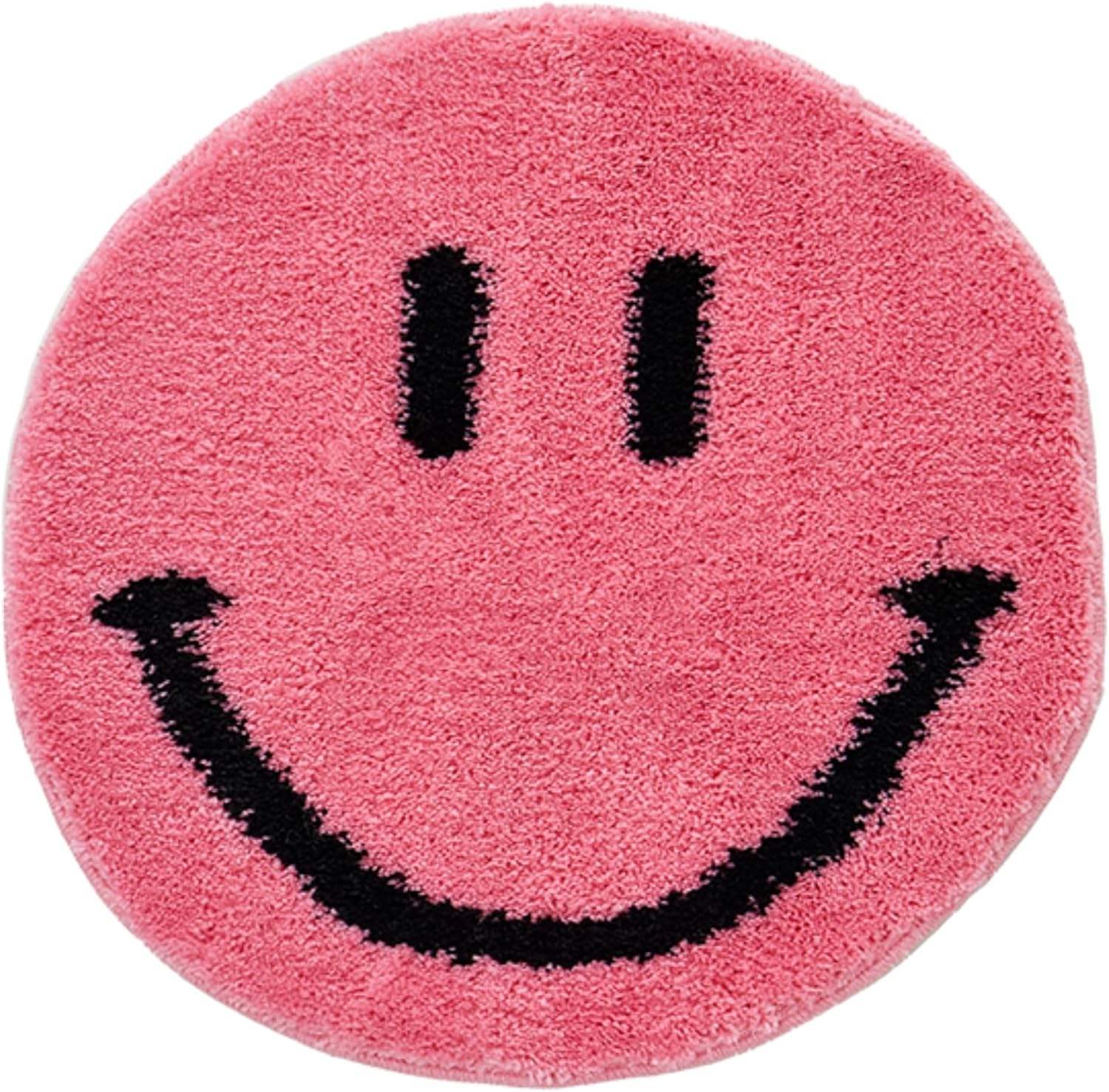 Amazon.com: miqna Smiley Face Rug, Handmade Tufted Fluffy Funny Rug ...