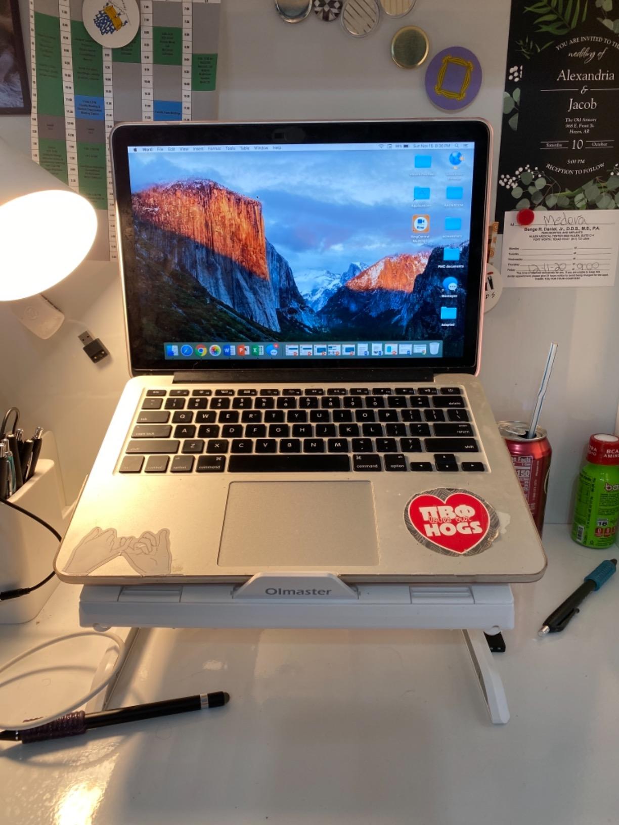 Amazon.com: Olmaster Foldable Laptop Stand?Adjustable Multi-Angle ...