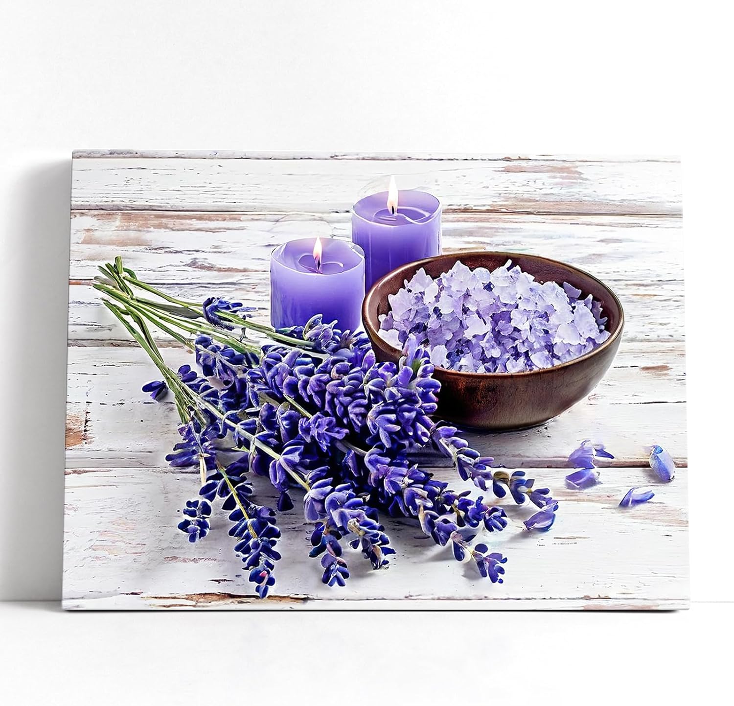 Amazon.com: Purple Lavender Relaxation Wall Art Canvas Zen Purple ...