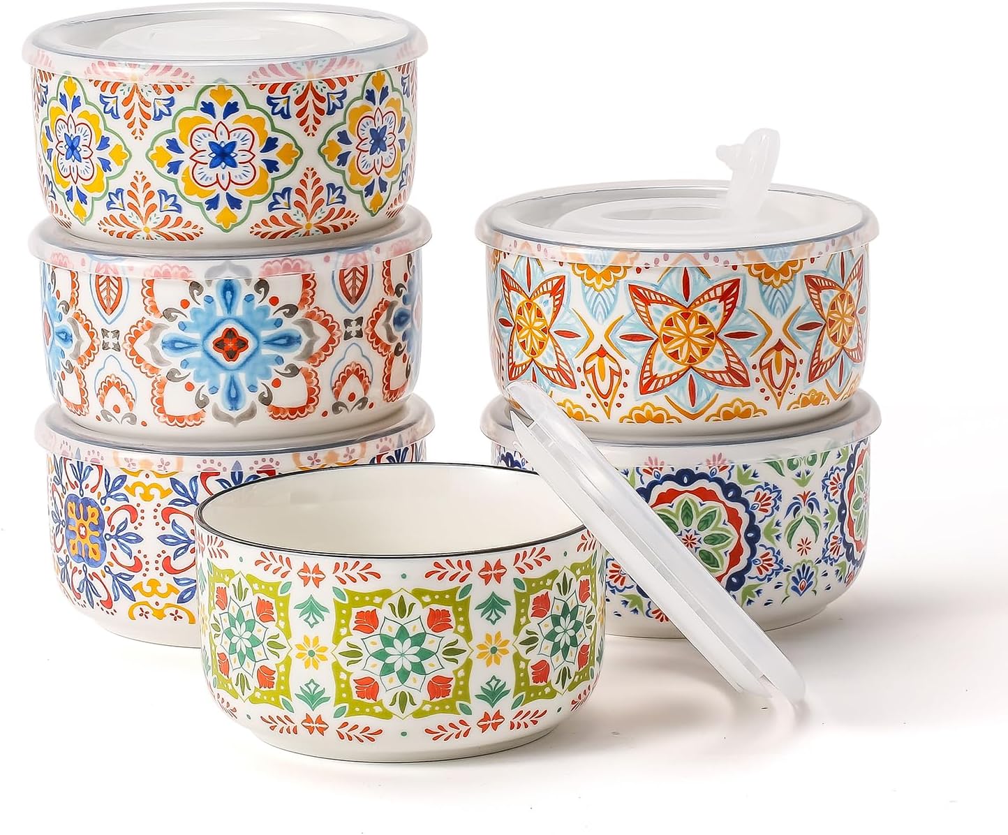 Amazon.com: Chubacoo Ceramic Bowl with Lid: Microwave Safe Soup ...