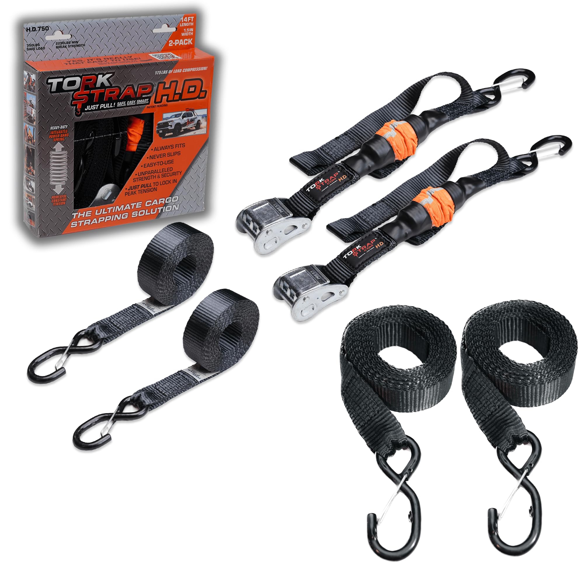 Amazon.com: TorkStrap HD750 Bundle | 14' x 1.5'' Heavy Duty Spring ...