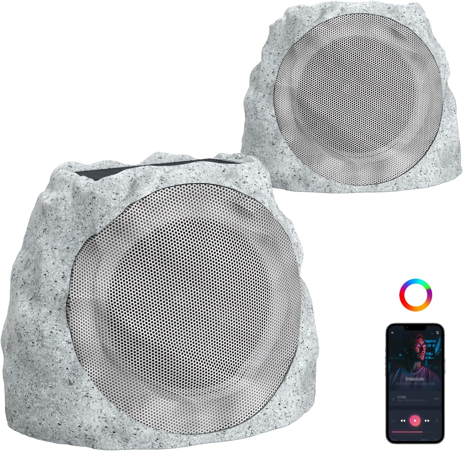 Amazon.com: Outdoor Speakers with Light Show Portable Speakers ...