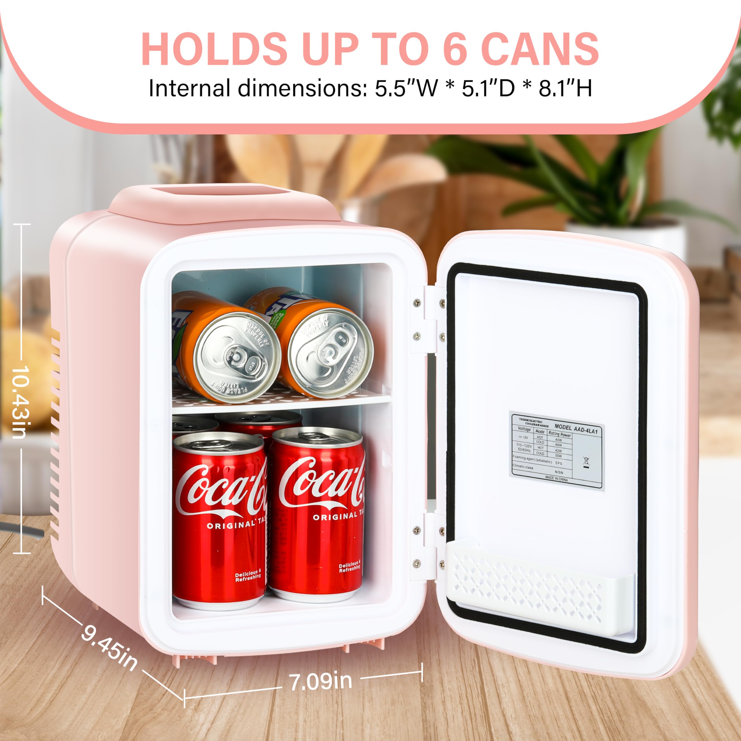 Snapklik.com : InfiniPower Mini Fridge, 4 Liter/6 Can Portable Warmer ...
