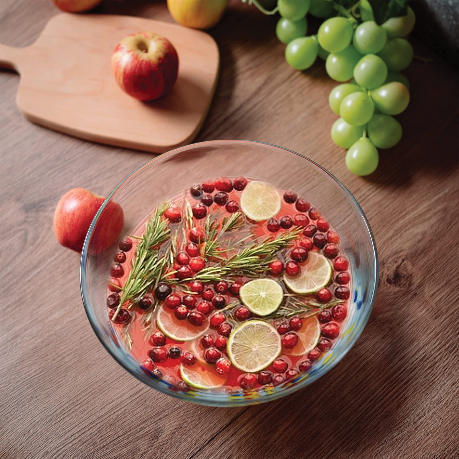 Snapklik.com : Glass Gallon Punch Bowl - Party Serveware For Cocktails ...