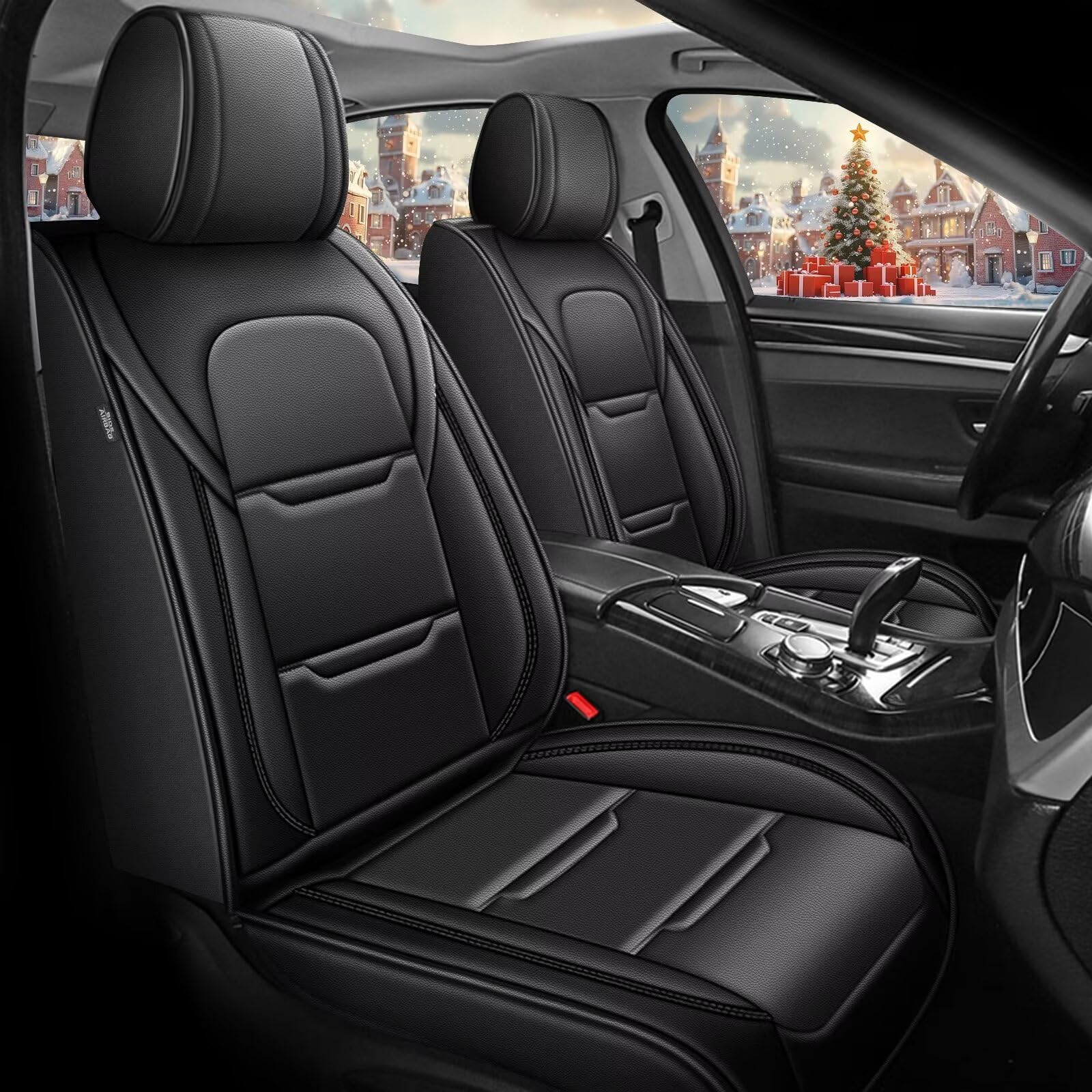 Snapklik.com : YORKNEIC Seat Covers For Hyundai Kona 2018-2024 2025:2 Row 5 Seat Full Set Faux ...