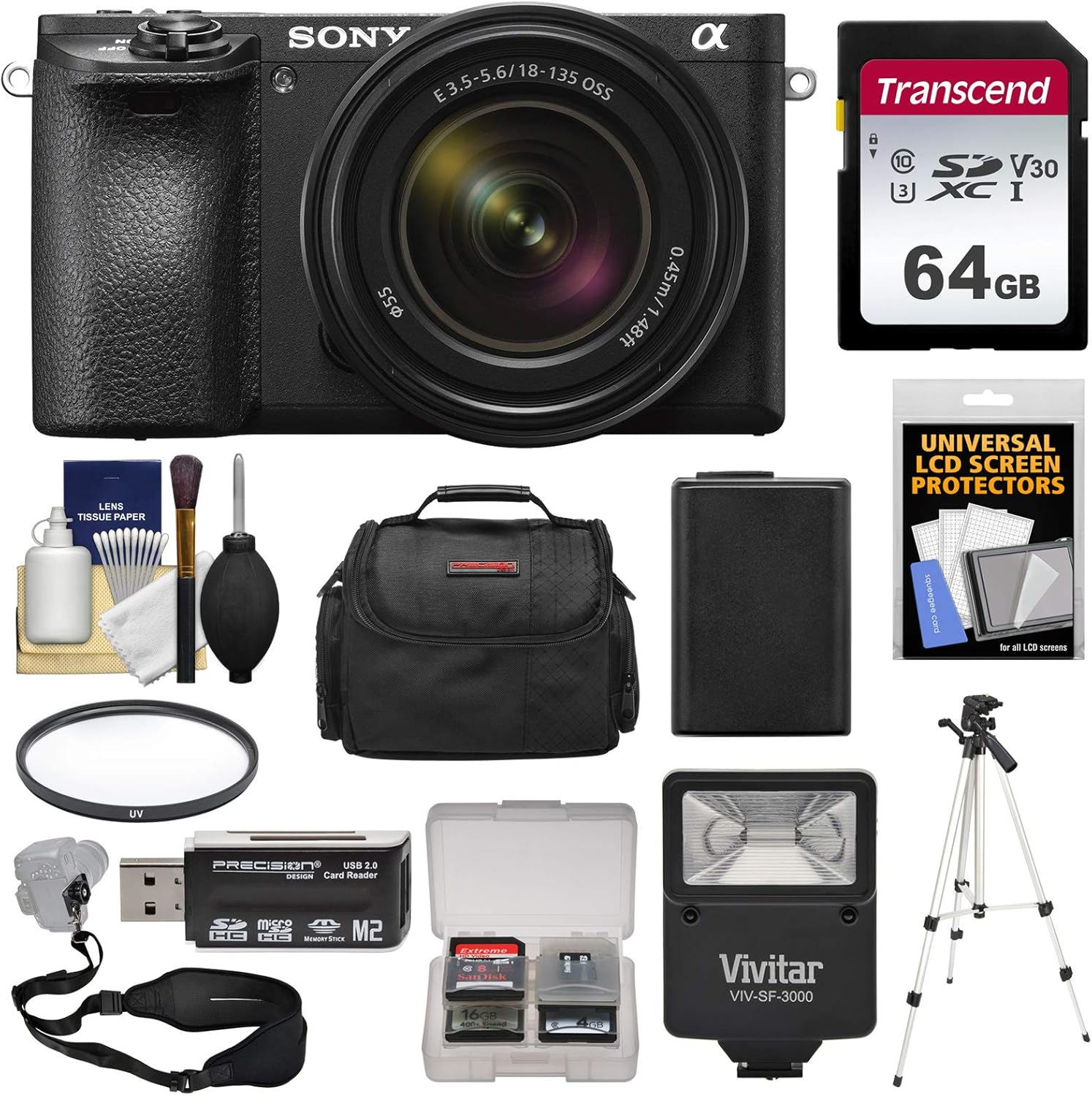 Amazon.com : Sony Alpha A6500 4K Wi-Fi Digital Camera & 18-135mm Lens ...