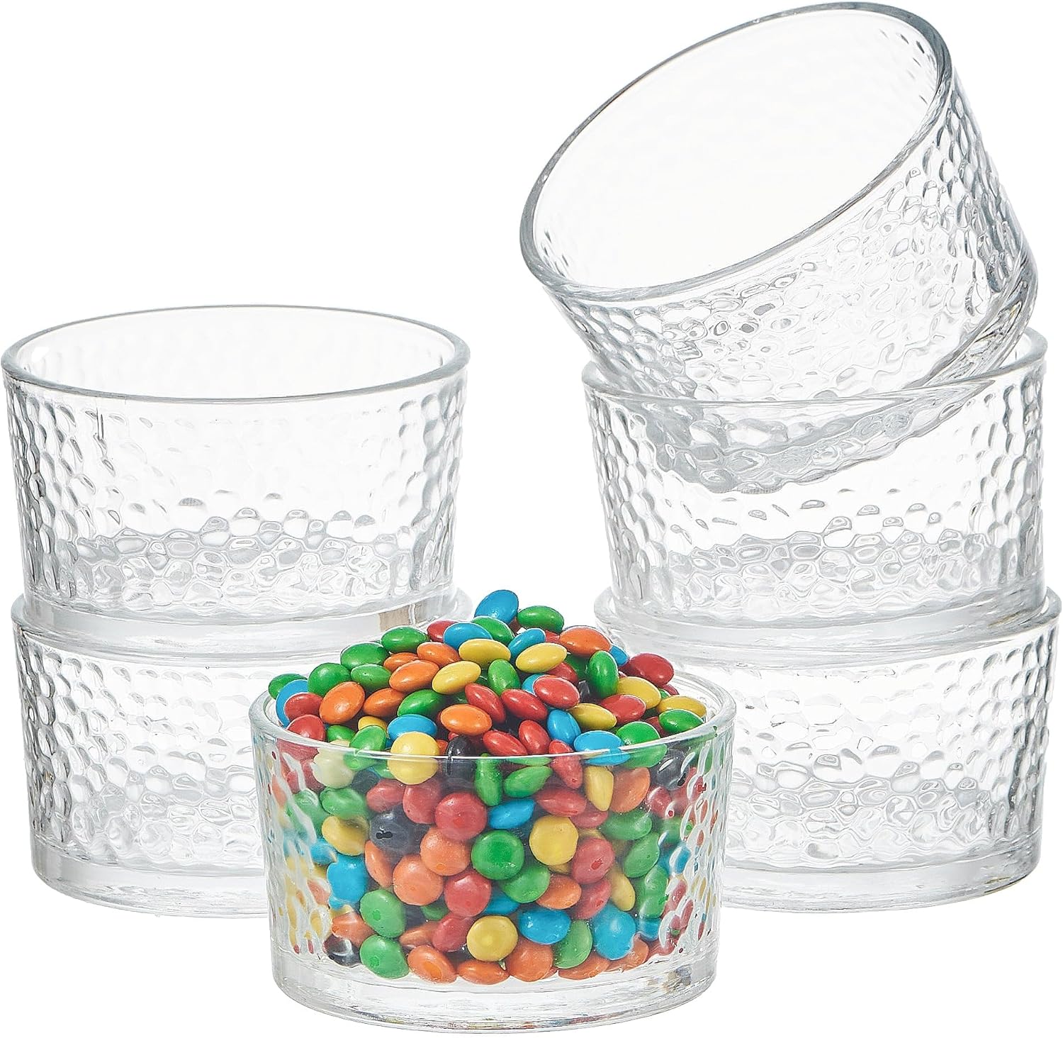 Eden & Willow Small Glass Bowls Set of 6 | Mini Dessert Serving Dishes ...