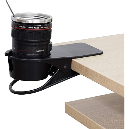 Amazon.com: YOY Drink Cup Holder Clip - Table Desk Side Water Glass ...