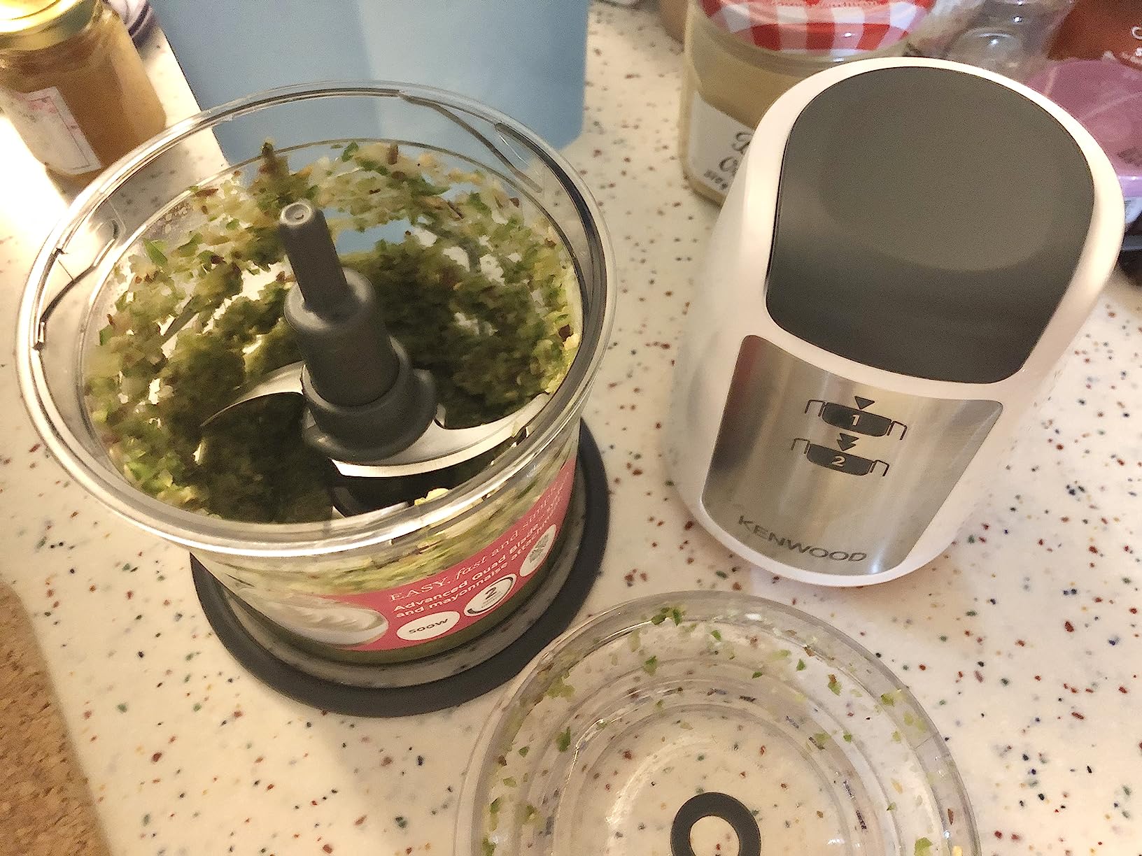 Kenwood Easy Chop Chopper, 0.5L Bowl, 2 Speeds, Quad Blade System, Anti ...