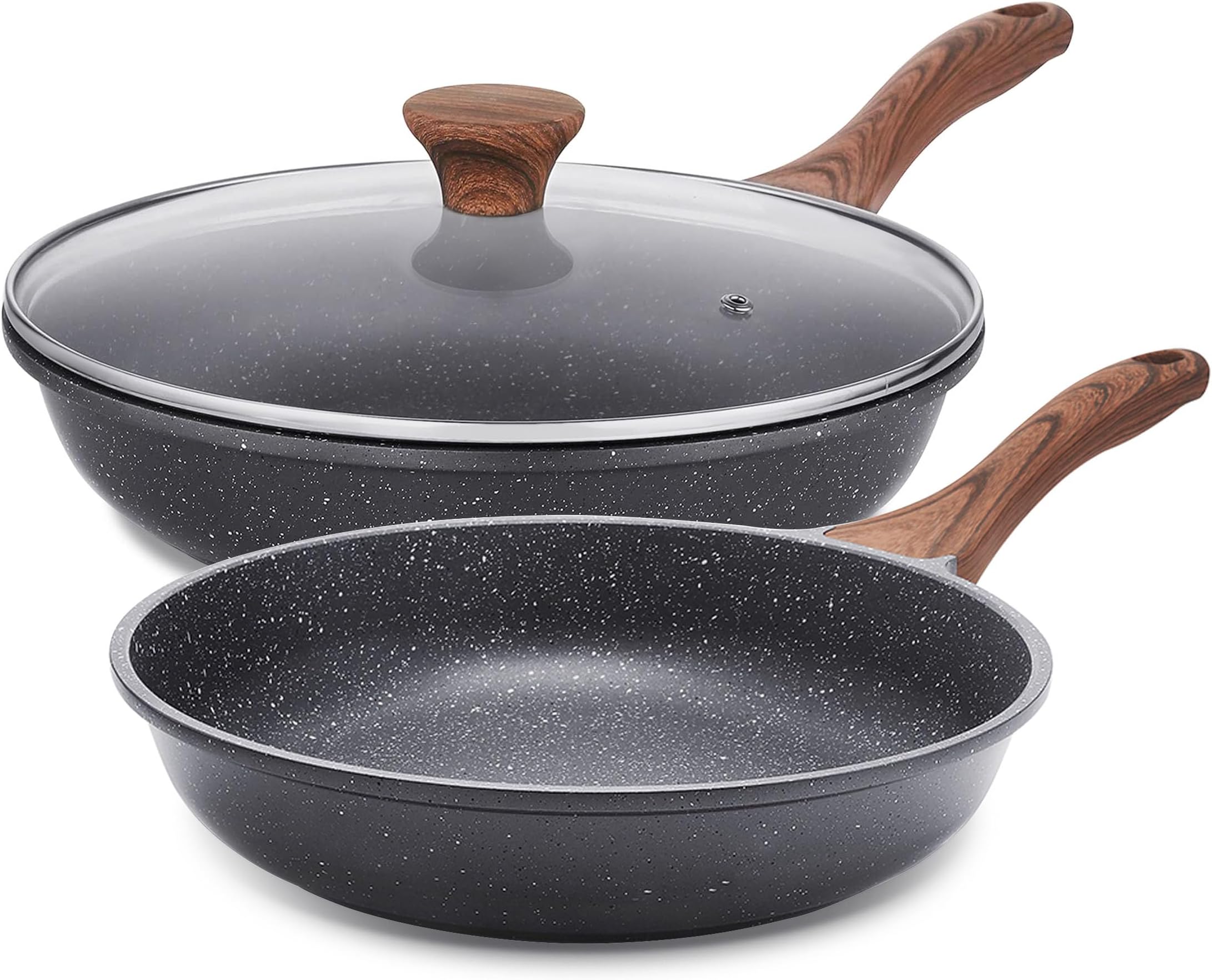 Amazon.com: imarku Non Stick Frying Pans with Lid, 10 Inch Saute Pan ...