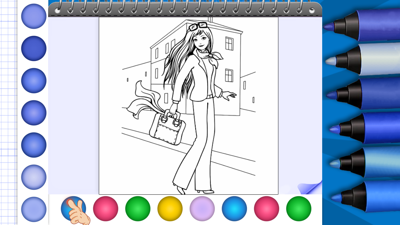 Fashion Stylist Coloring Book : Makeup & Dress Up Coloring Game - App ...