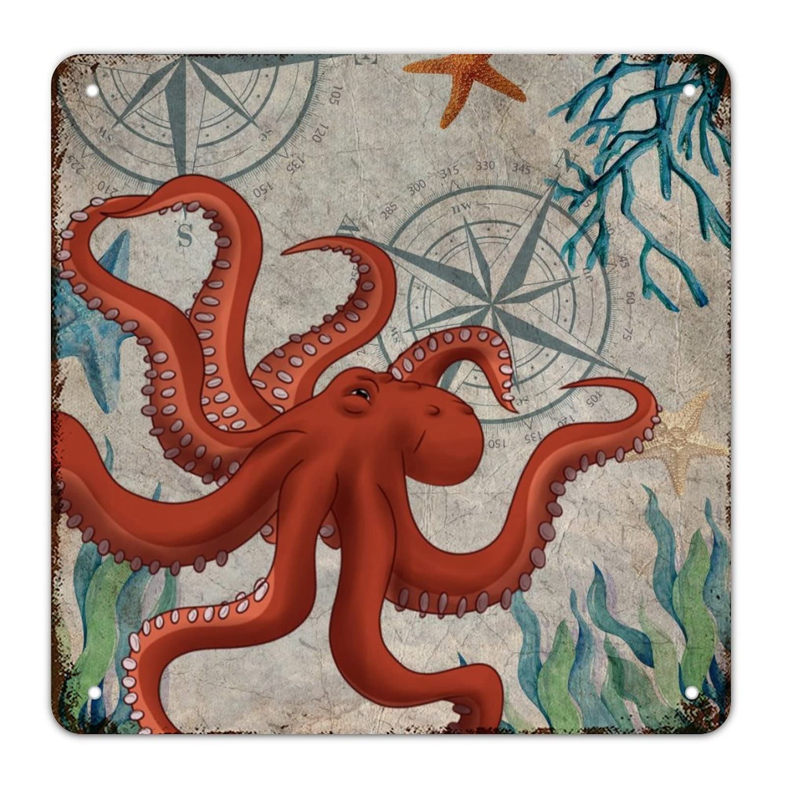 Octopus Oil Painting