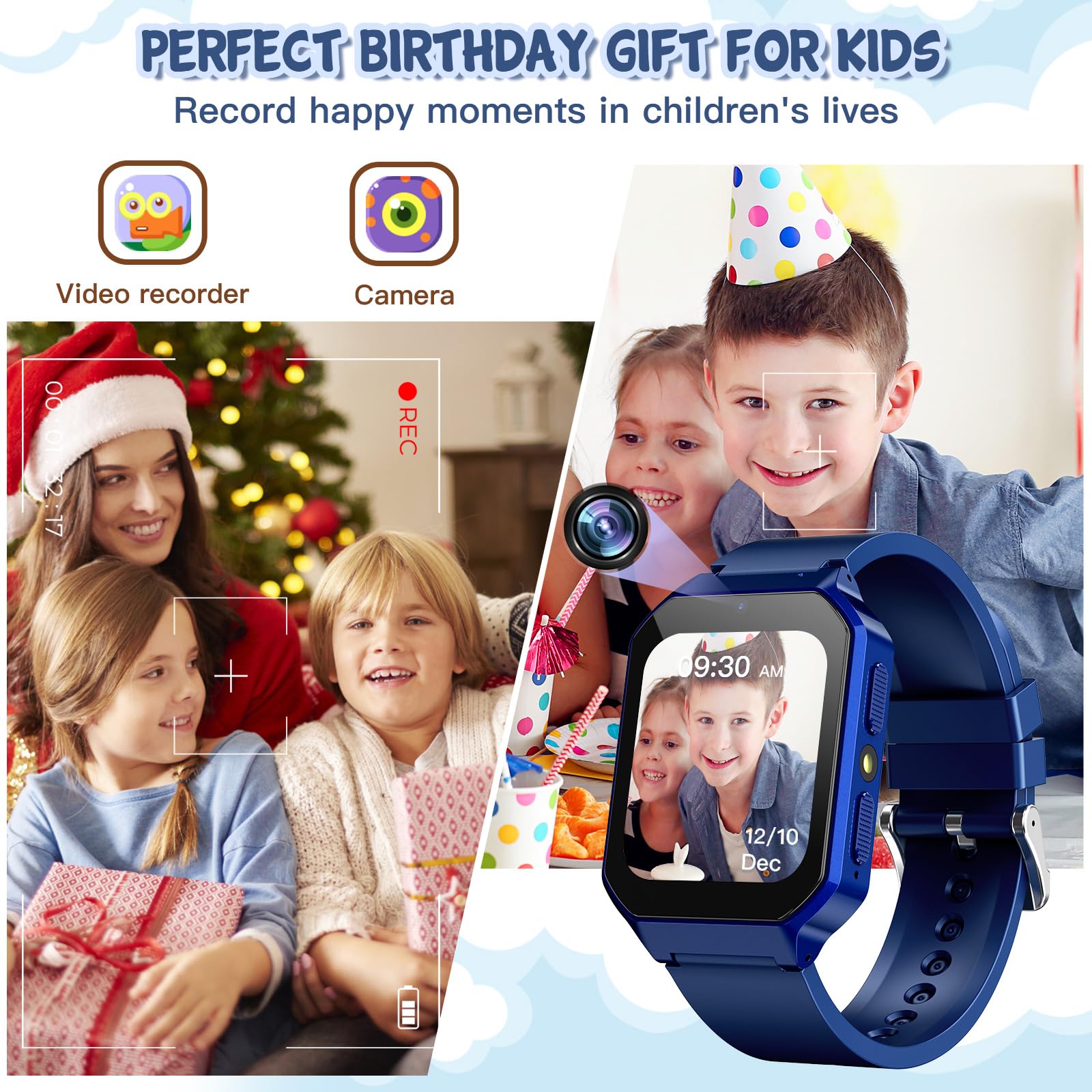 Snapklik.com : DERUI Smart Watch For Kids 3-12 Years Boys Girls, 26 ...