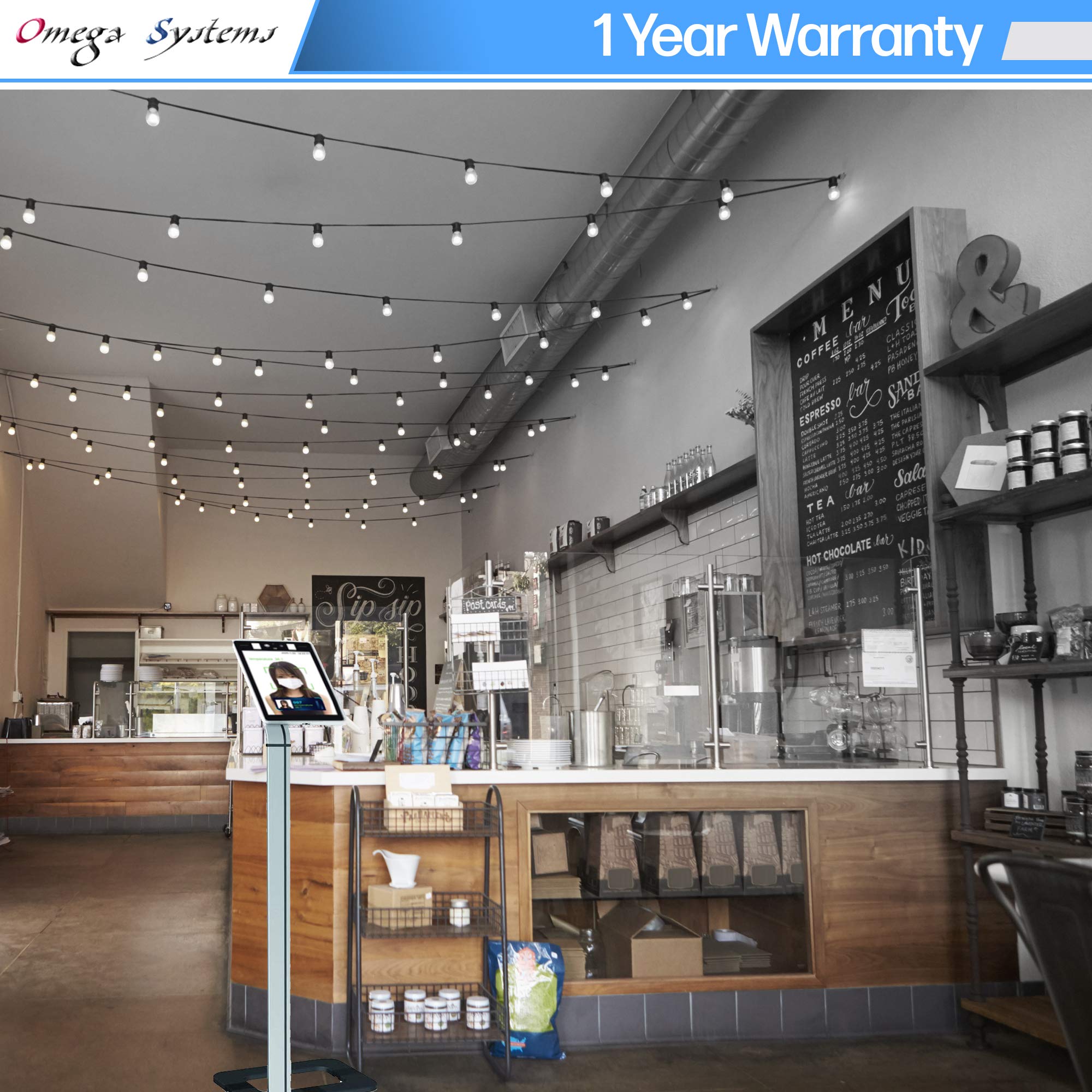 Buy Omega Systems Temperature Face Recognition Body Temperature Kiosk ...