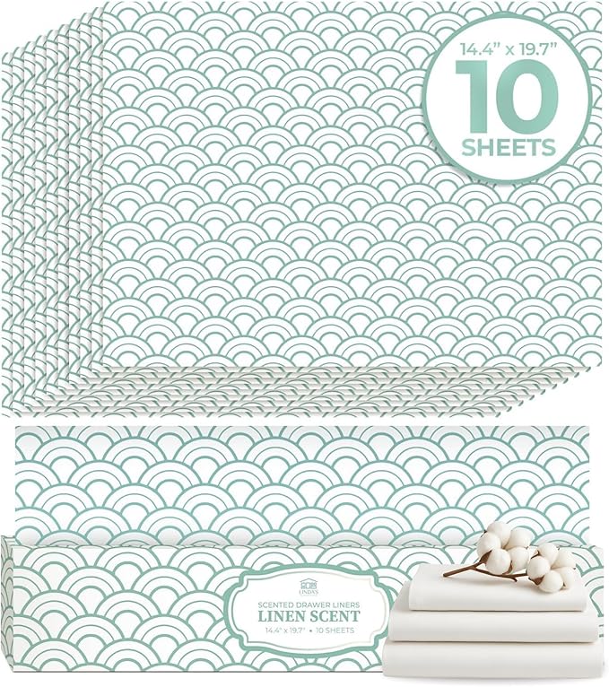Amazon.com: Fresh Linen Scented Drawer Liners for Dresser Drawers (10 ...
