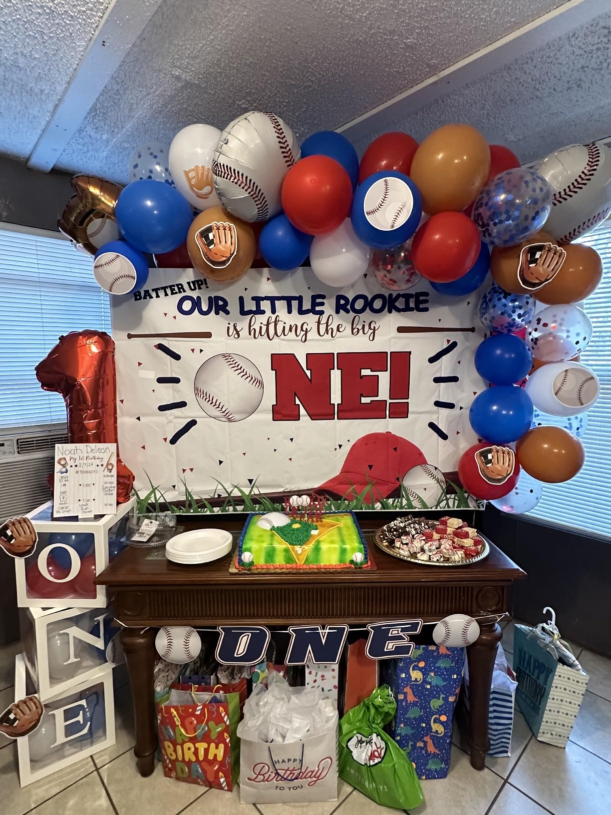 Amazon.com: Hombae Rookie of the Year 1st Birthday Decorations ...