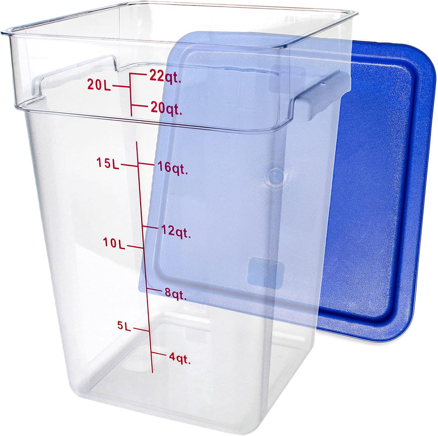 Amazon.com: Tiger Chef 22 Quart Commercial Grade Clear Food Storage ...
