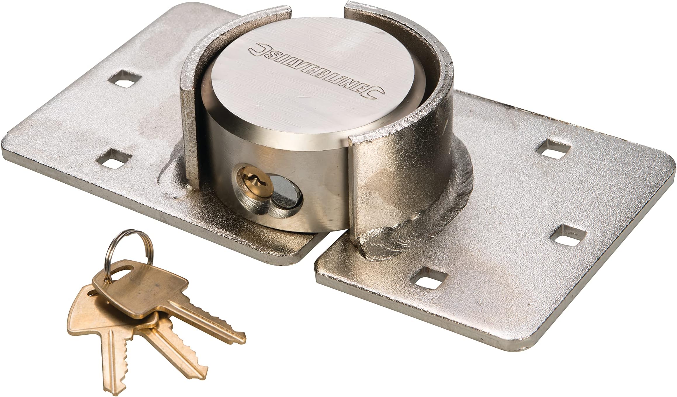 Silverline 633786 Heavy Duty Van Lock and Hasp 73 mm : Amazon.co.uk ...