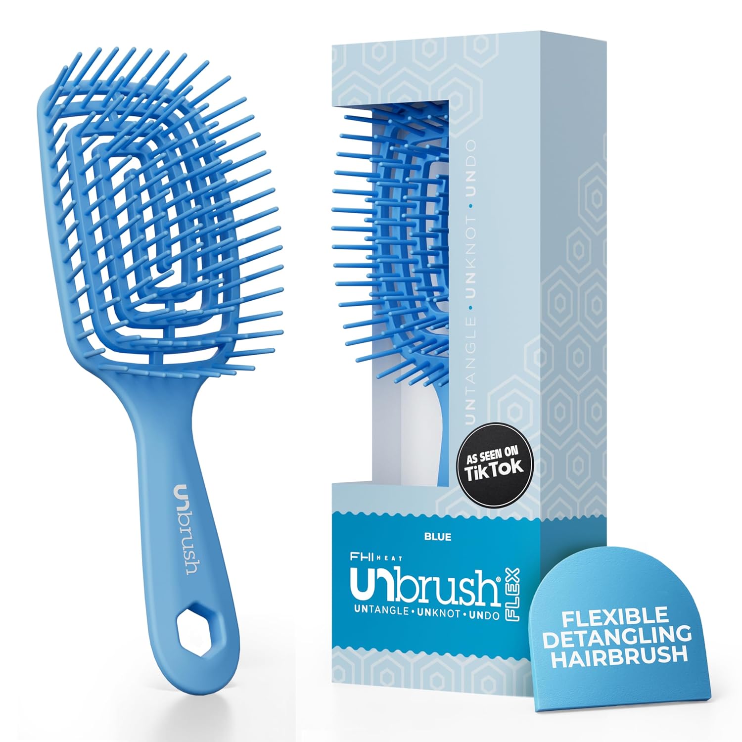 Amazon.com: FHI Heat UNbrush Flex Detangling Brush — Ultra-Flexible ...