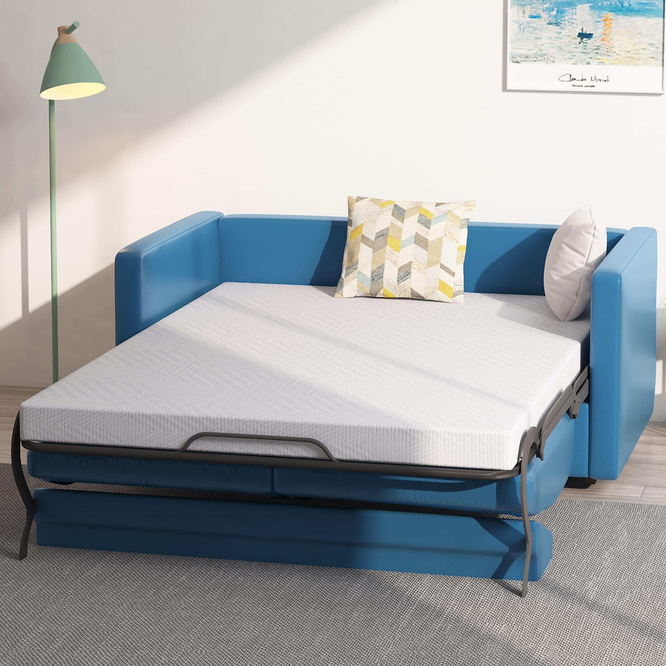 Amazon.com: EGOHOME Full Memory Foam Replacement Mattress Sleeper 4.5 ...