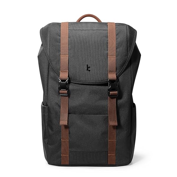 tomtoc Flap Laptop Backpack, Lightweight, Water-Resistant Casual ...