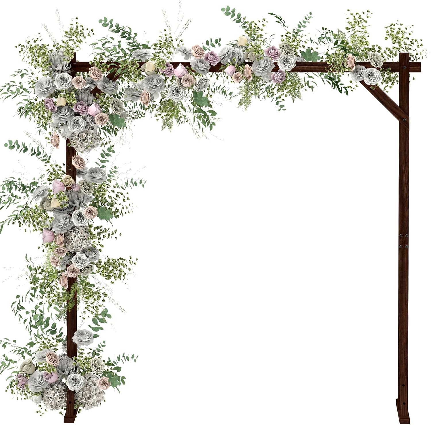 Outsunny 7.3FT Wedding Arch, Rectangular Arch for Ceremony, Arch ...