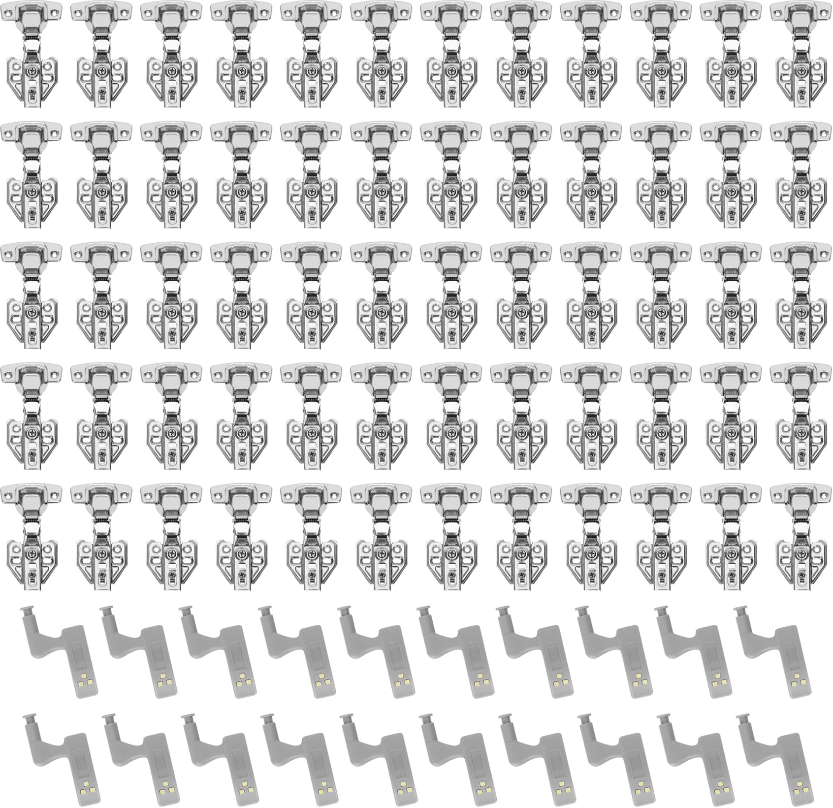 Frameless Inset Cabinet Hinges (60 pcs),Standard Cabinet Hinges ...