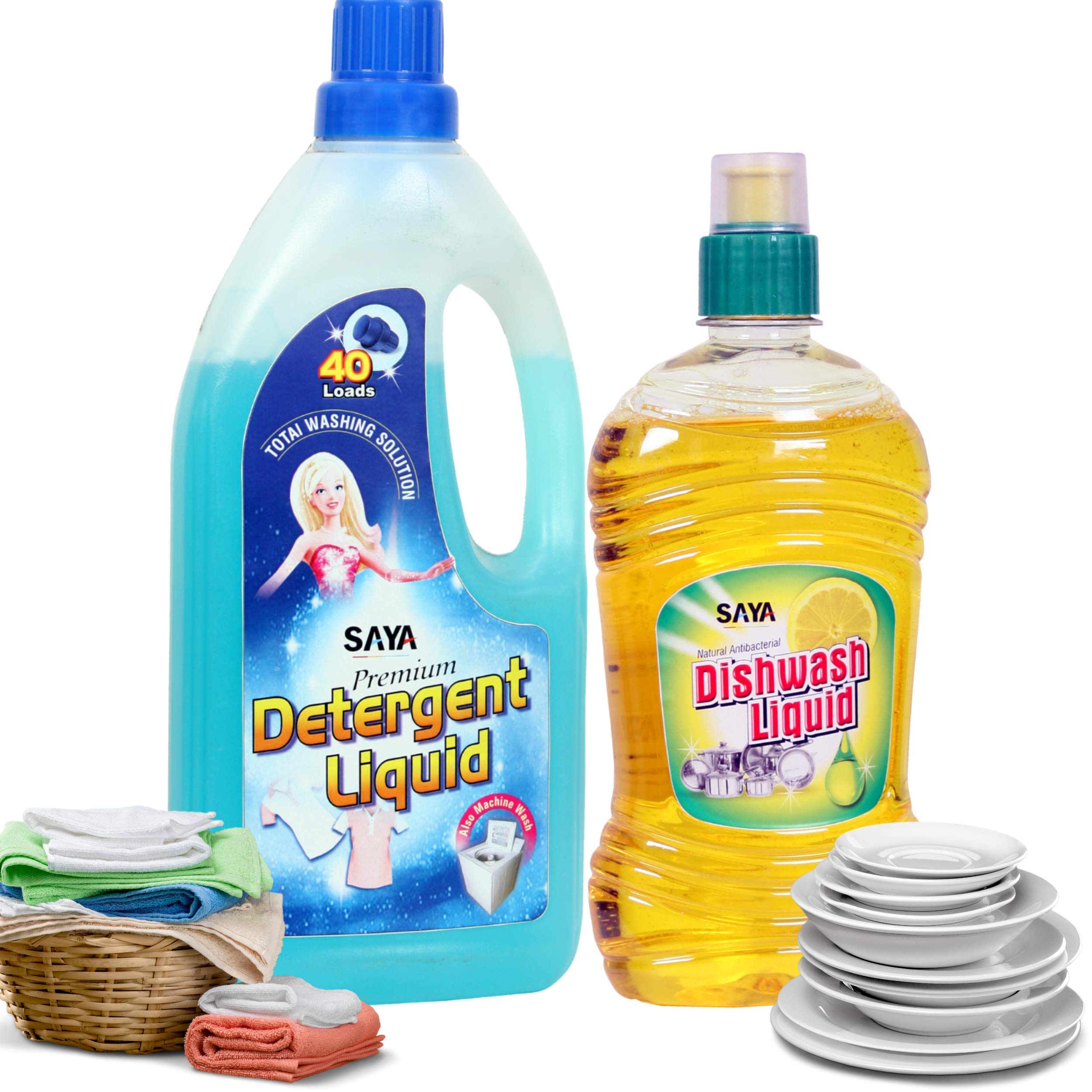 Saya Top, Front Load Liquid Detergent 1 Ltr, Kitchen Dishwash Liquid ...