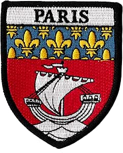 Patche Ecusson Ville Paris Patch Brodé Thermocollant Armoiries Blason ...
