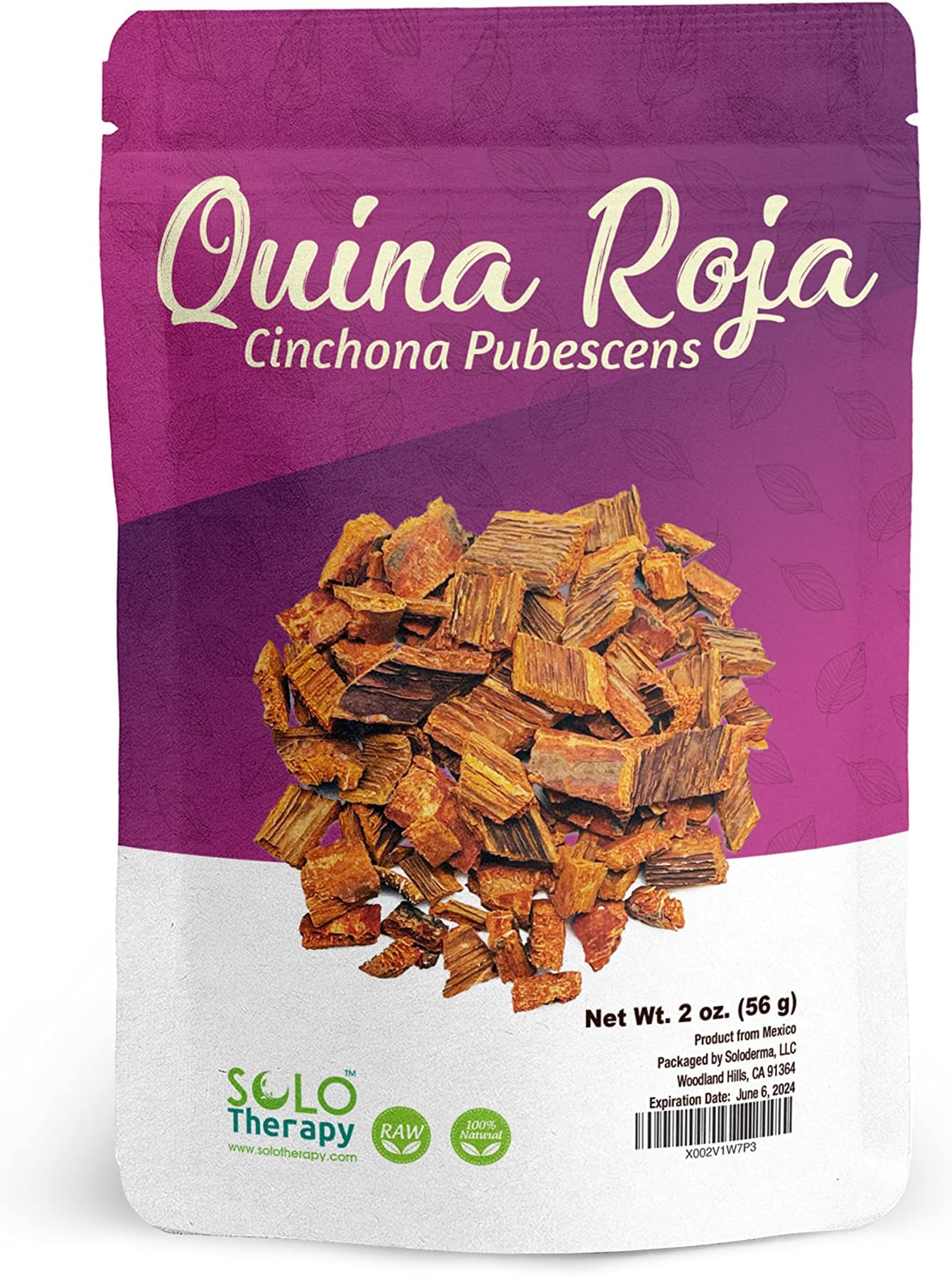 Amazon.com : Quina roja Cinchona bark, (4 oz/114 GR) 100% pure ...