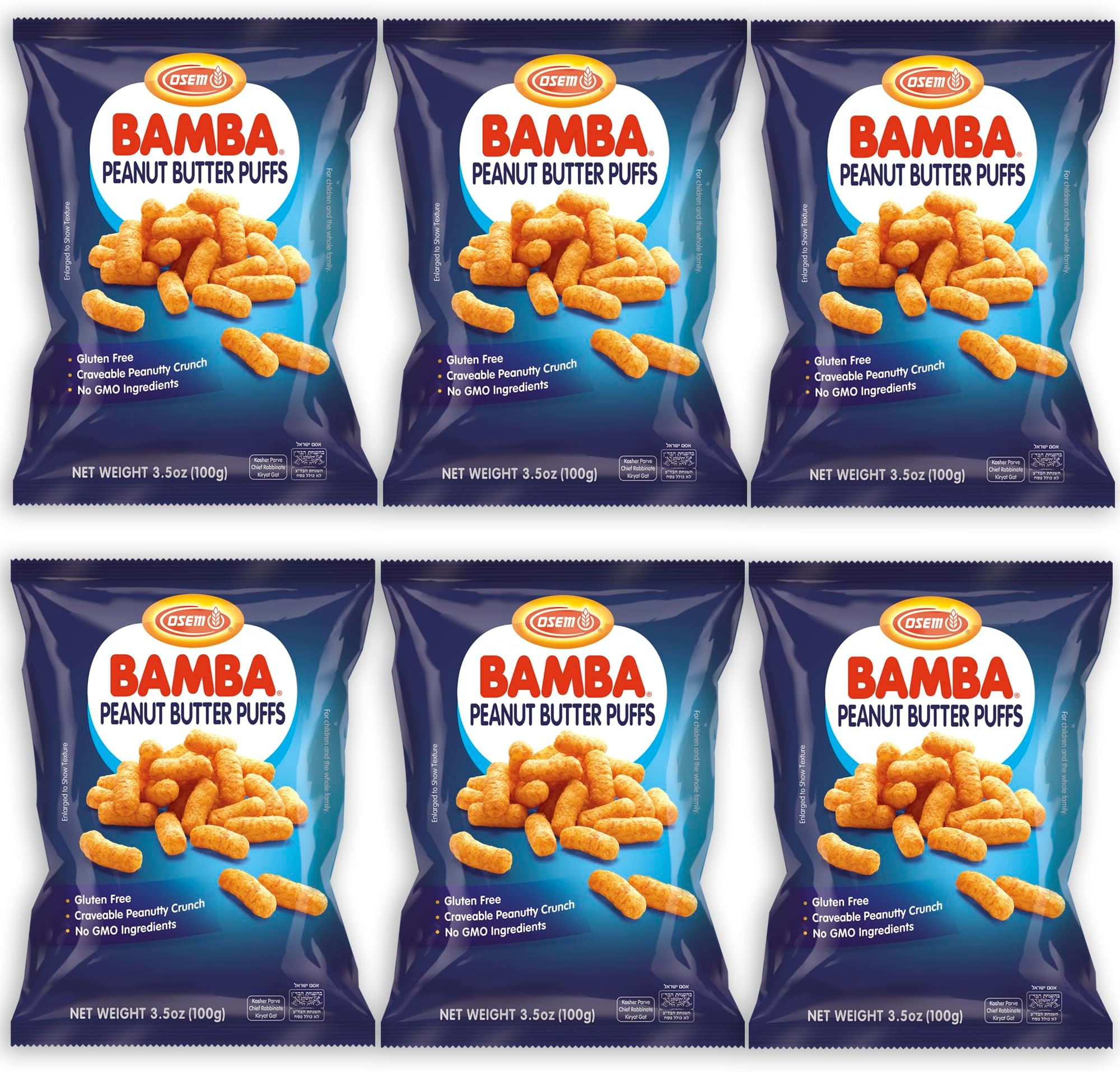 Amazon.com: Bamba Peanut Snacks for Families - All Natural Peanut Puffs ...