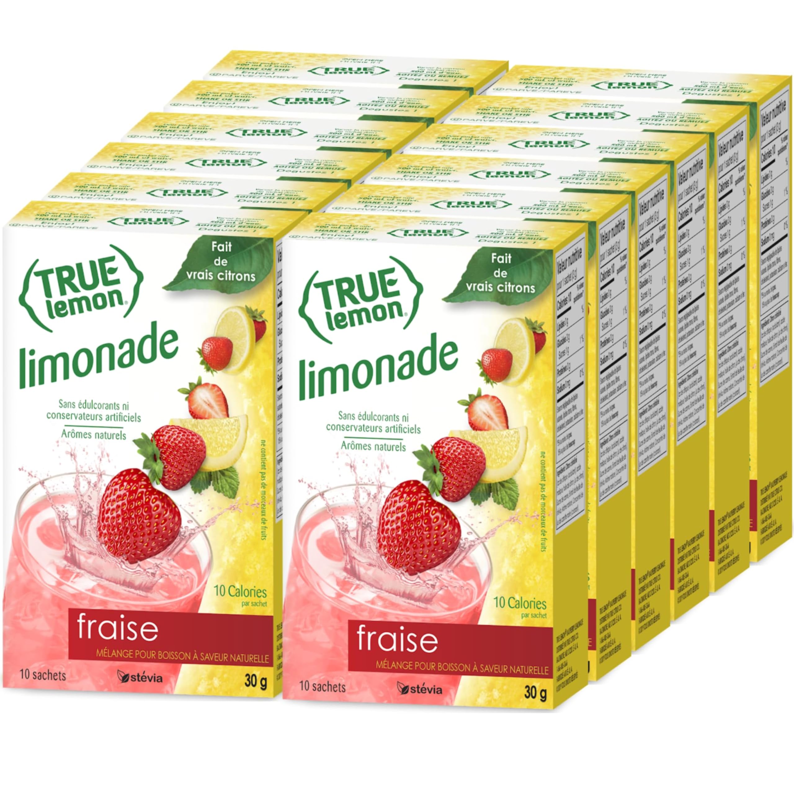 Snapklik.com : True Lemon Strawberry Lemonade Drink Mix, Made From Real Lemons, Low Calorie, Low ...